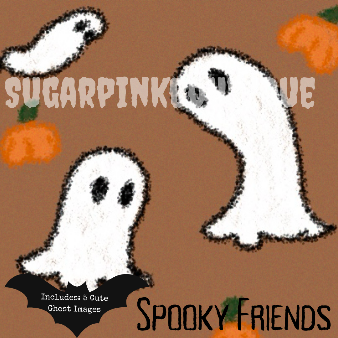 Spooky Friends Clipart – Sugar Pink Boutique
